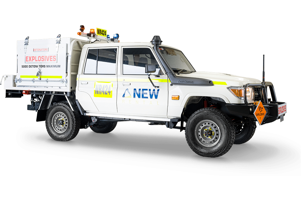 Explosive Utes Minespec Hire Perth WA - Mine Spec Explosive UTE Rental